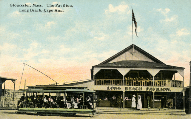 The Pavilion, Long Beach, Gloucester, circa 1910 | Vintage Rockport